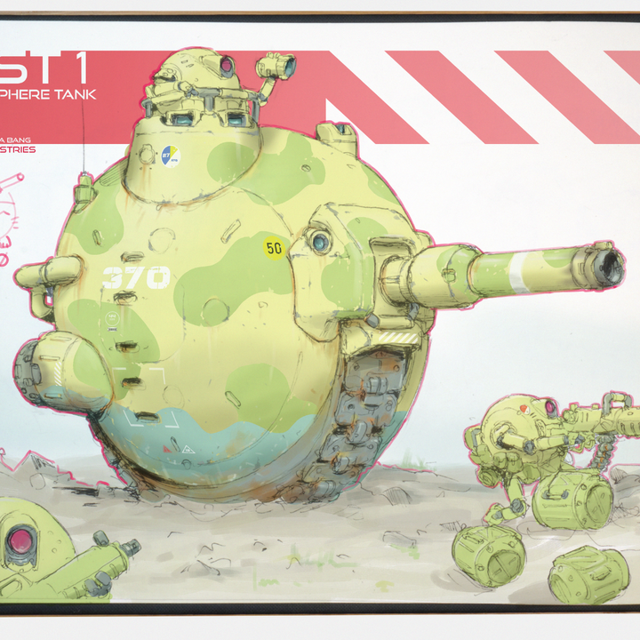 3D Printable [Sphere Army] Sphere Tank by Filamentio